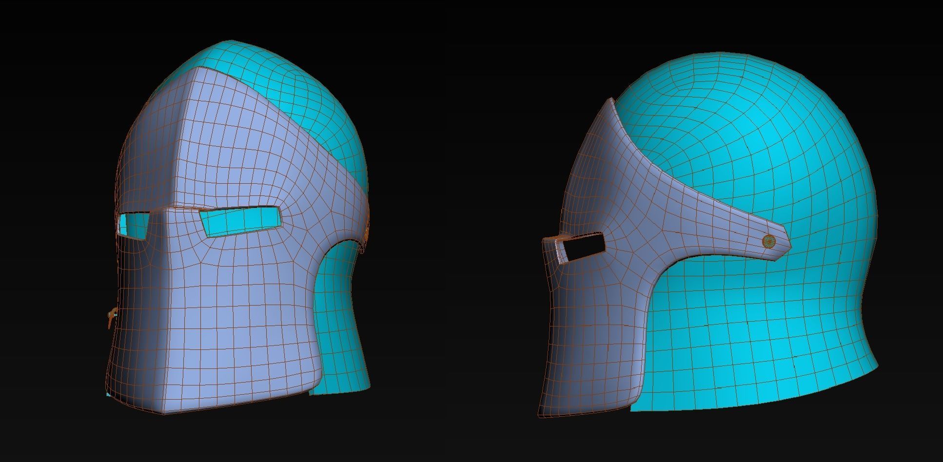 3D model Medieval Knight Helmet x 3 Textures VR / AR / low-poly | CGTrader