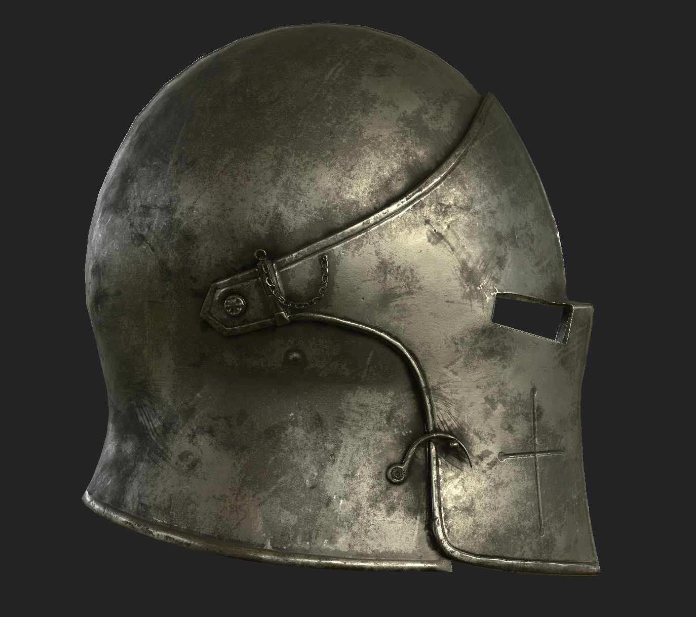 3D model Medieval Knight Helmet x 3 Textures VR / AR / low-poly | CGTrader