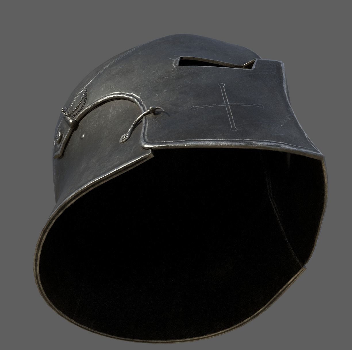 3D model Medieval Knight Helmet x 3 Textures VR / AR / low-poly | CGTrader