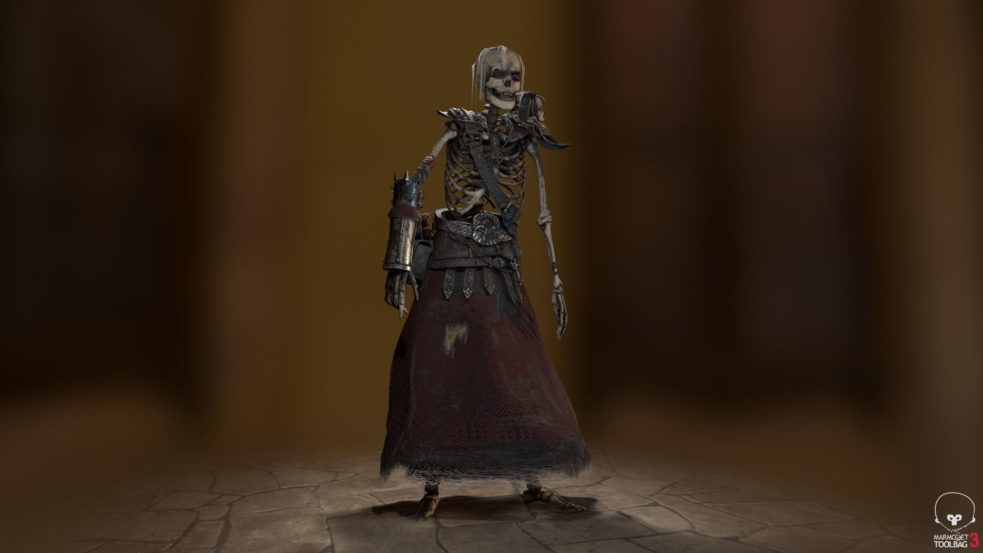 3D model Skeleton Mage VR / AR / low-poly rigged animated | CGTrader