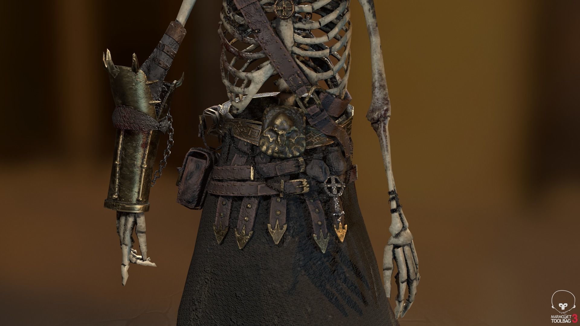 3D model Skeleton Mage VR / AR / low-poly rigged animated | CGTrader