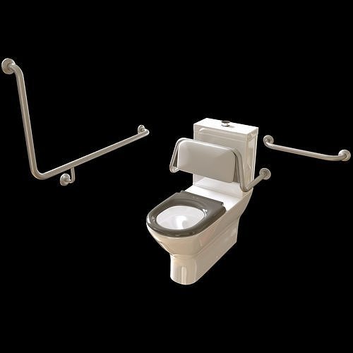 Wheelchair and Ambulant Toilet KIT 3D model | CGTrader