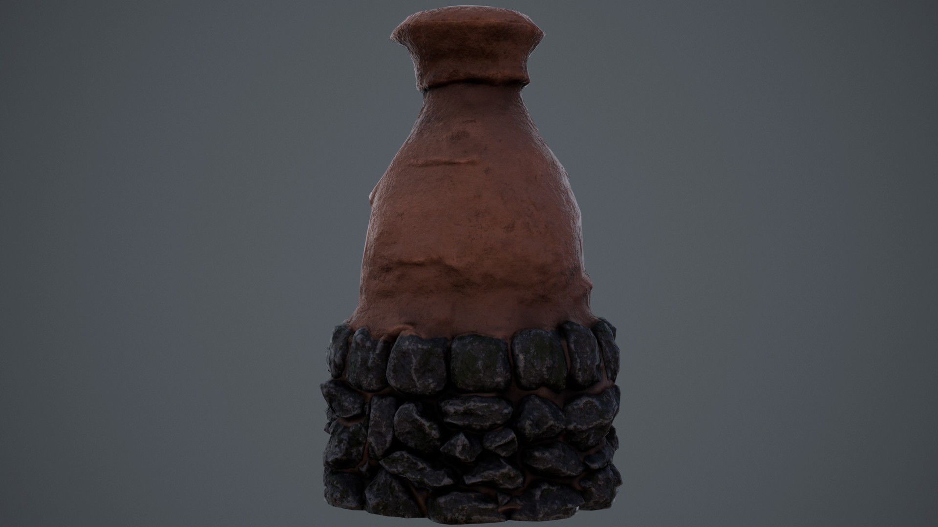 3D model Fan art of primitive Furnace VR / AR / low-poly | CGTrader