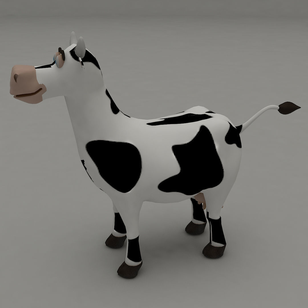 3D model Cartoon Cow Toon Animal VR / AR / low-poly | CGTrader