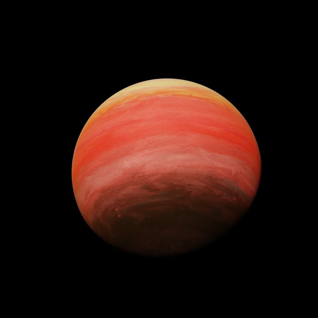 3D model Alien planet model 7 - 16k photorealistic - cold ice giant VR ...