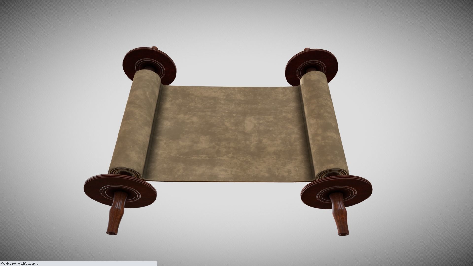 3D model Blank Scroll VR / AR / low-poly | CGTrader