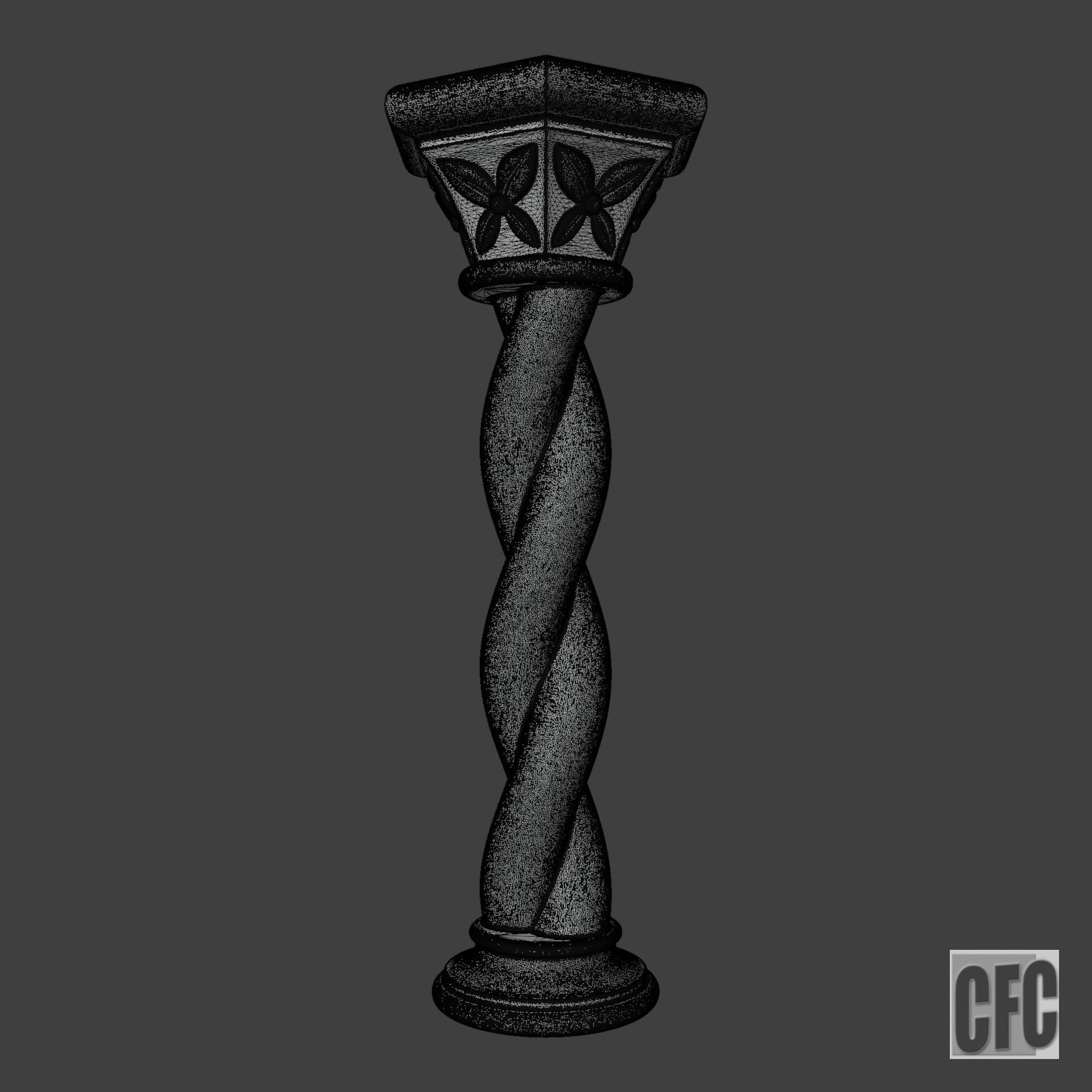 Goth Column - 3d model for CNC - GothColumnCFC07 3D model 3D printable ...