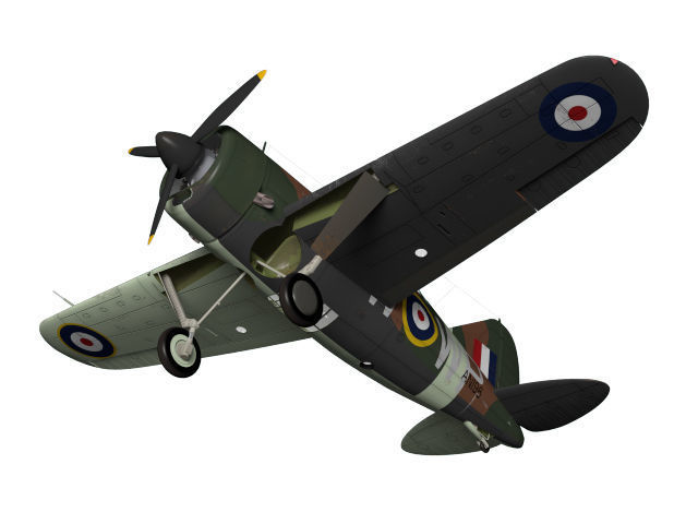 Brewster F2A Buffalo B339 3D model | CGTrader