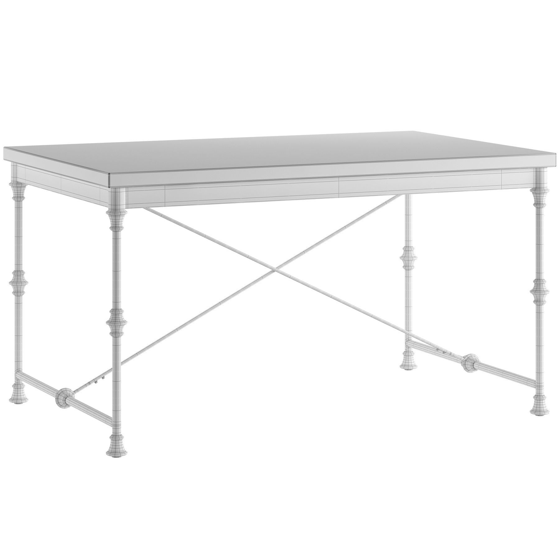 Crate and Barrel French Kitchen Table 3D model | CGTrader