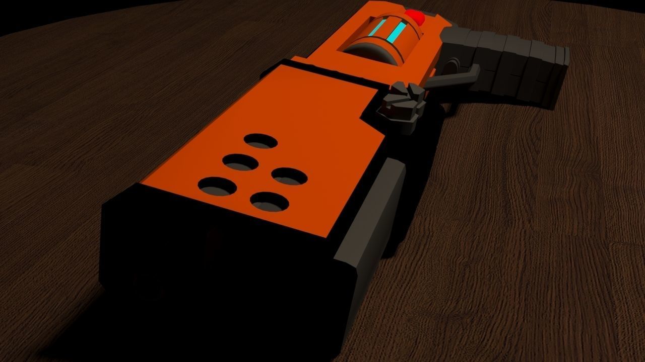 3D model Futuristic Blaster low poly VR / AR / low-poly | CGTrader