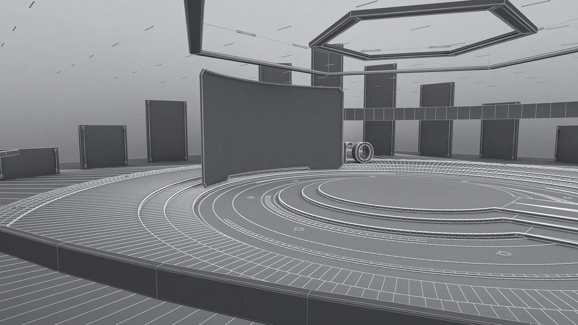 3D model 3D Virtual Stage Set VR / AR / low-poly | CGTrader