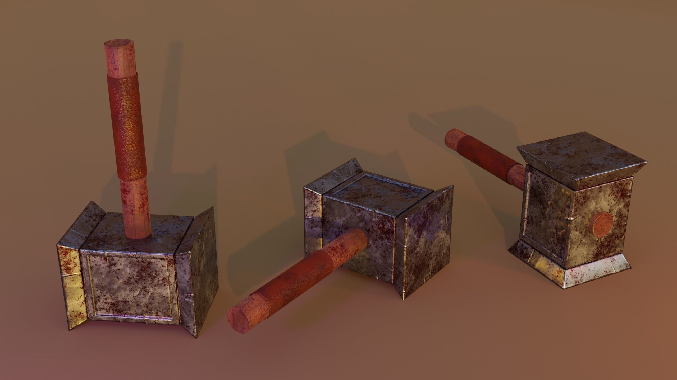 3D model Forge Hammer VR / AR / low-poly | CGTrader