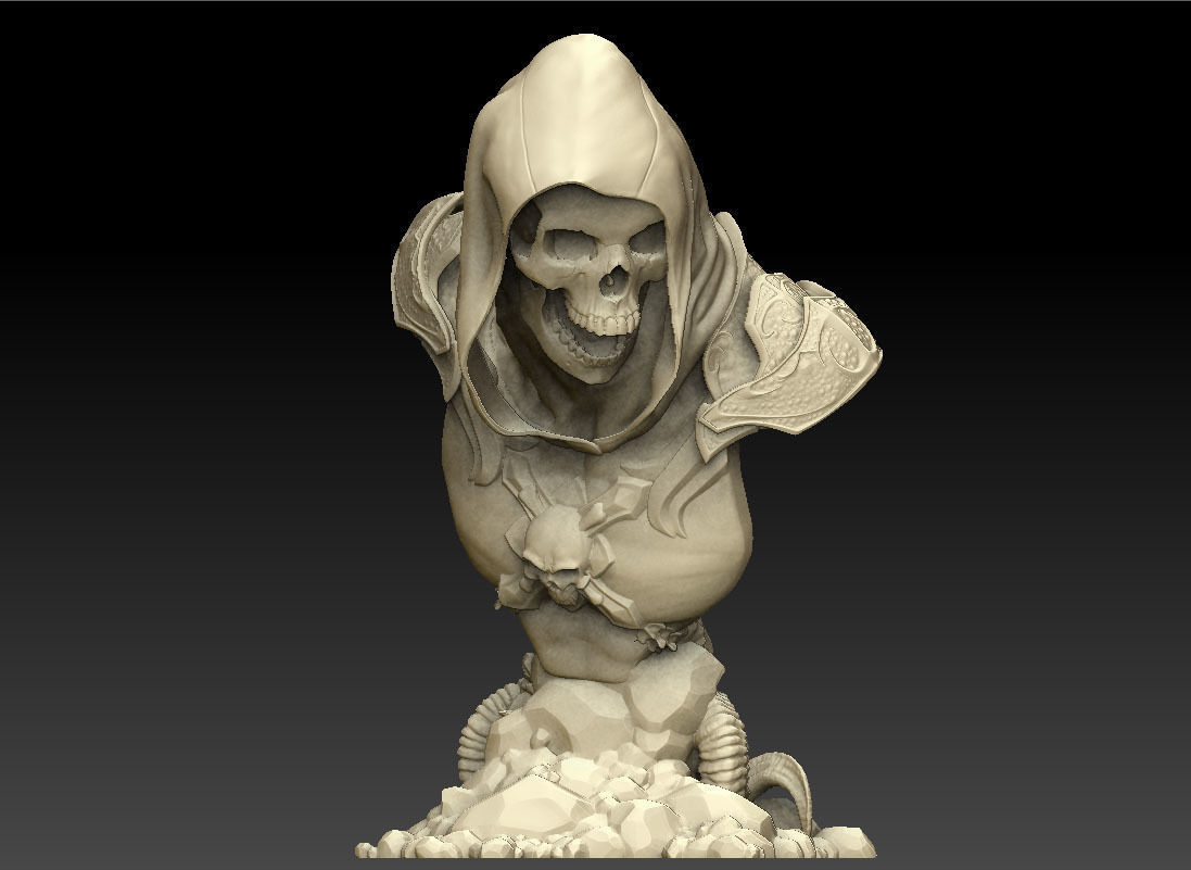 Skeletor bust 3D model 3D printable | CGTrader