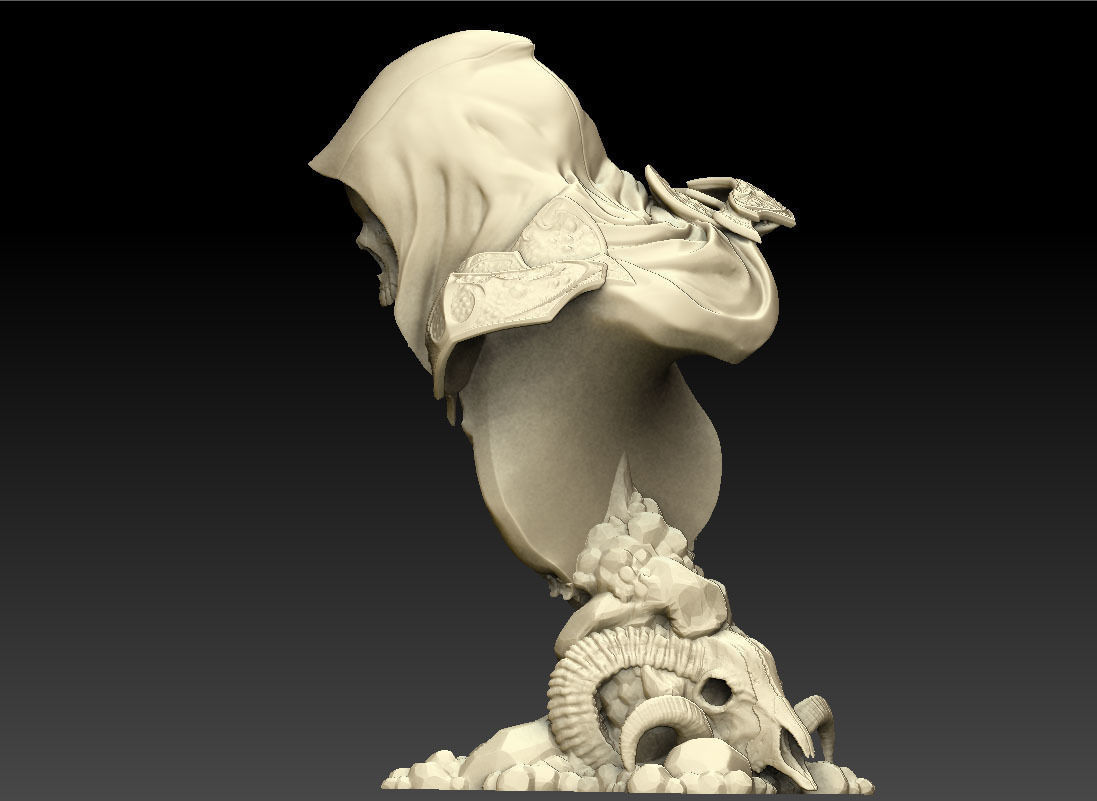 Skeletor bust 3D model 3D printable | CGTrader