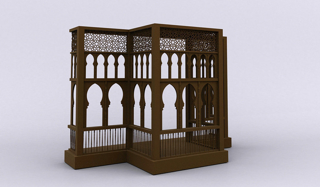 Islamic window Mashrabiya 3D model | CGTrader