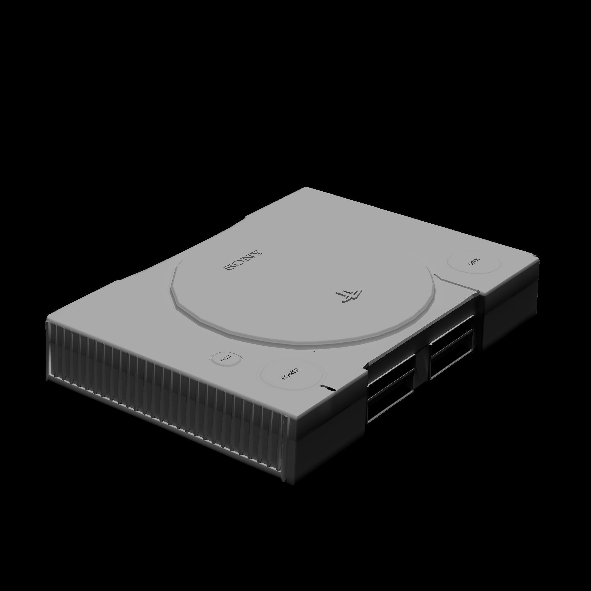 3D model PlayStation 1 Low Poly console VR / AR / low-poly | CGTrader