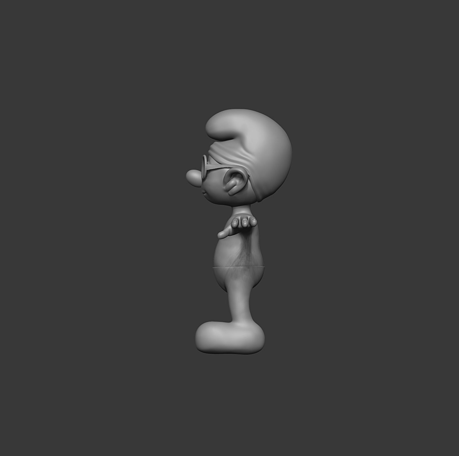 Brainy Smurf 3D model 3D printable | CGTrader