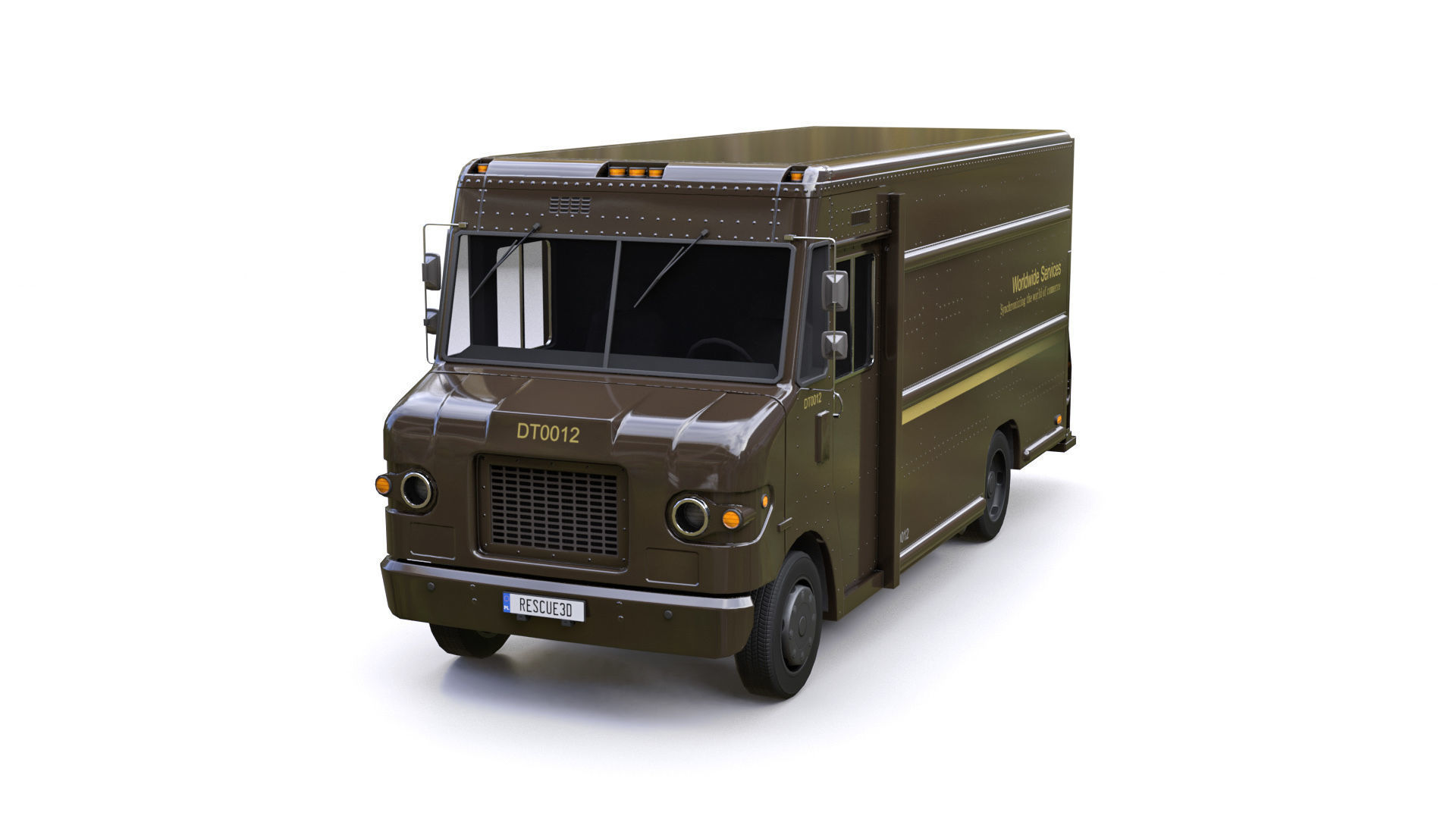 3D model Delivery Truck VR / AR / low-poly | CGTrader