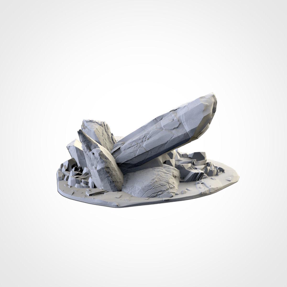 ROCKY TERRAIN 3D model 3D printable | CGTrader