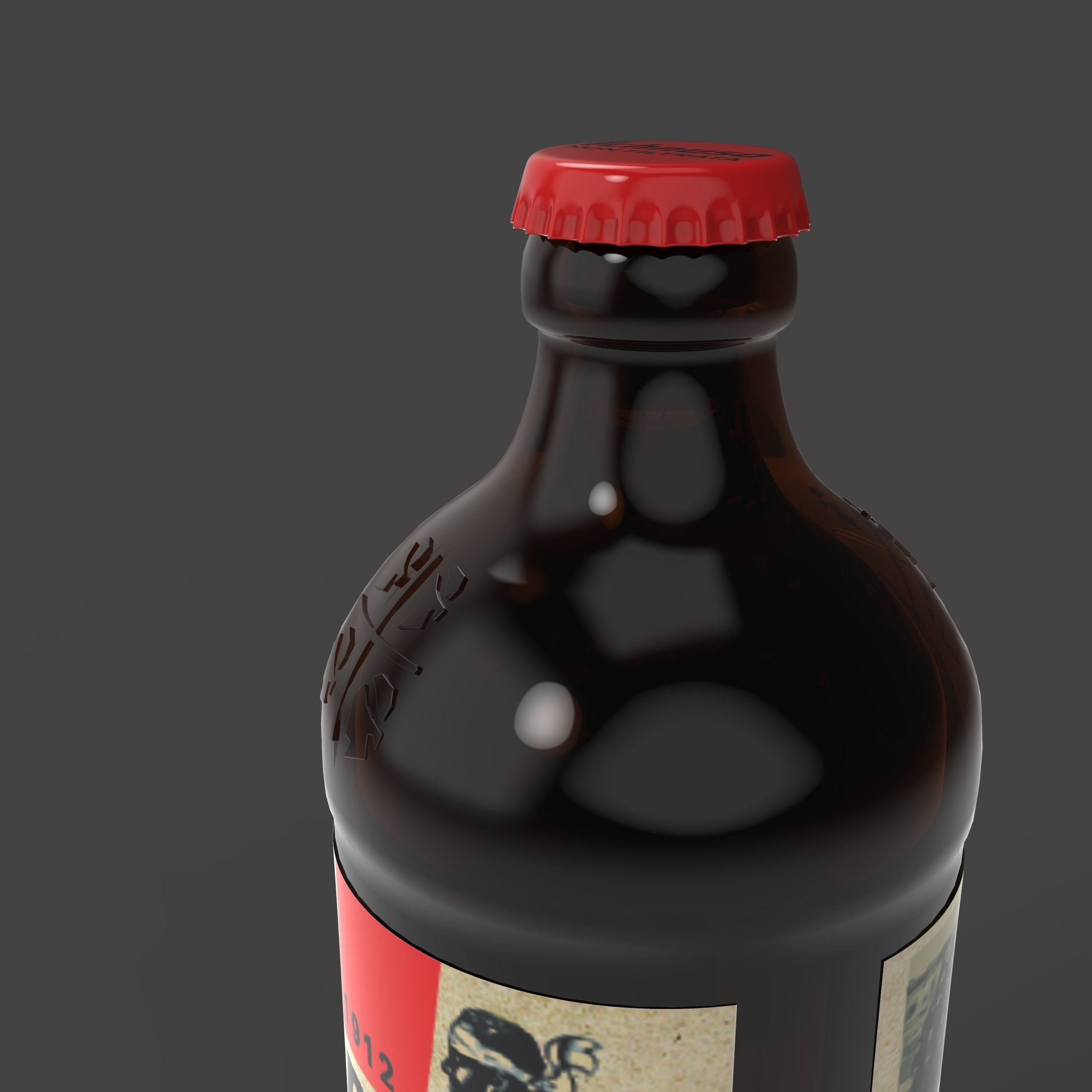 Ichnusa Non Filtrata beer bottle free 3D model | CGTrader