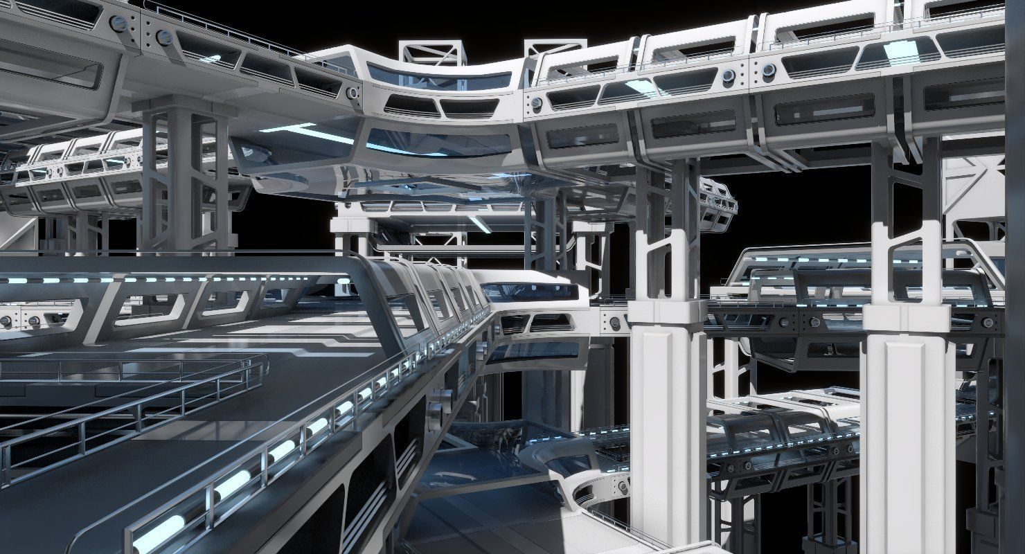 Sci Fi Structure Kit 71 3D model | CGTrader