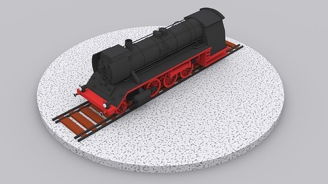 Train Engine free 3D model | CGTrader
