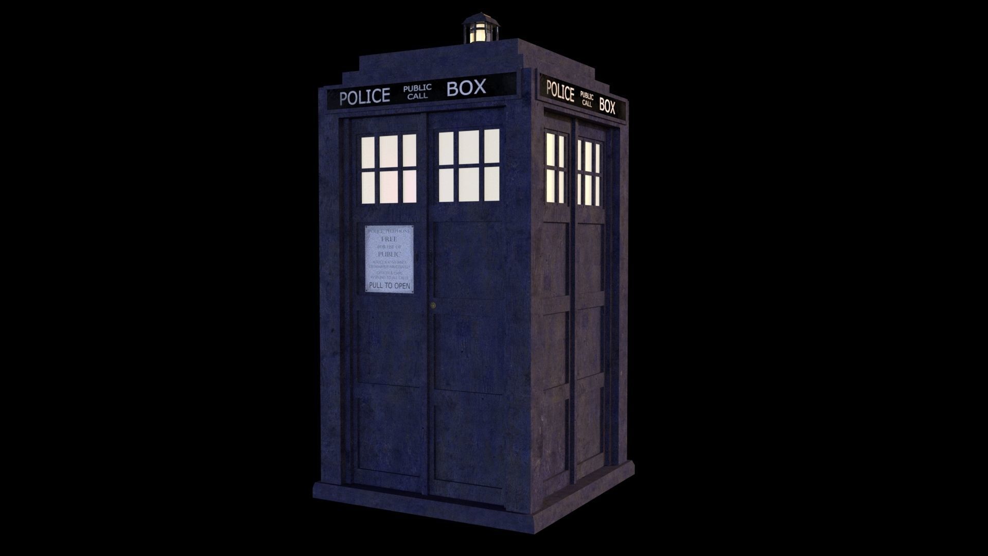 The 10th Doctors Tardis 3D model | CGTrader