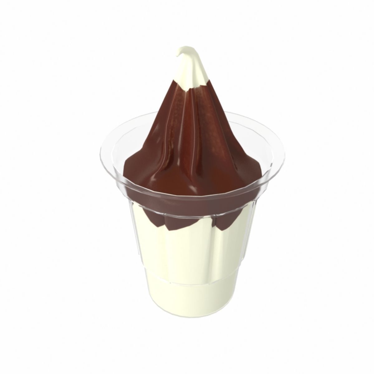 Basic Sundae 3d Model Chocolate Strawberry Caramel 3D model | CGTrader