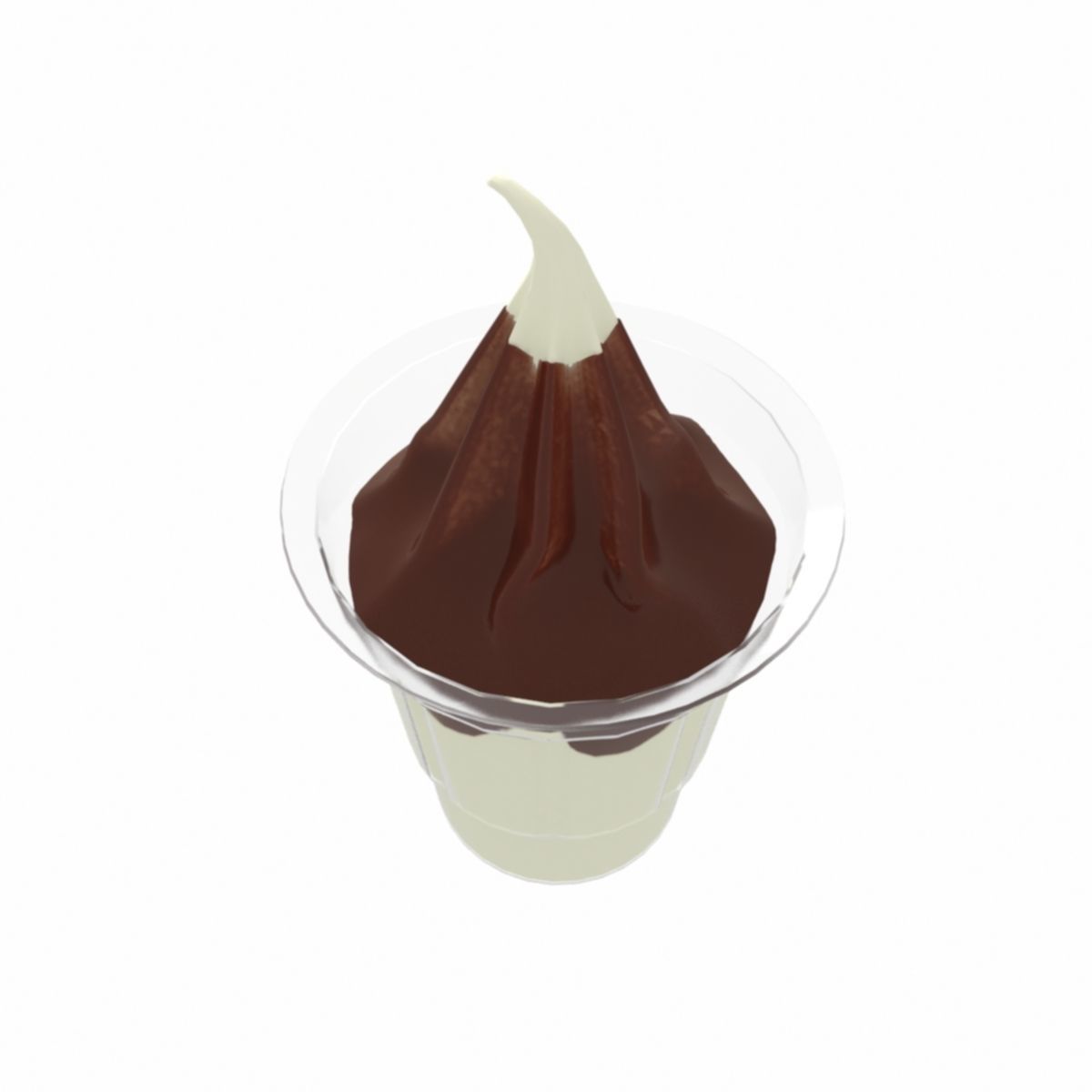 Basic Sundae 3d Model Chocolate Strawberry Caramel 3D model | CGTrader