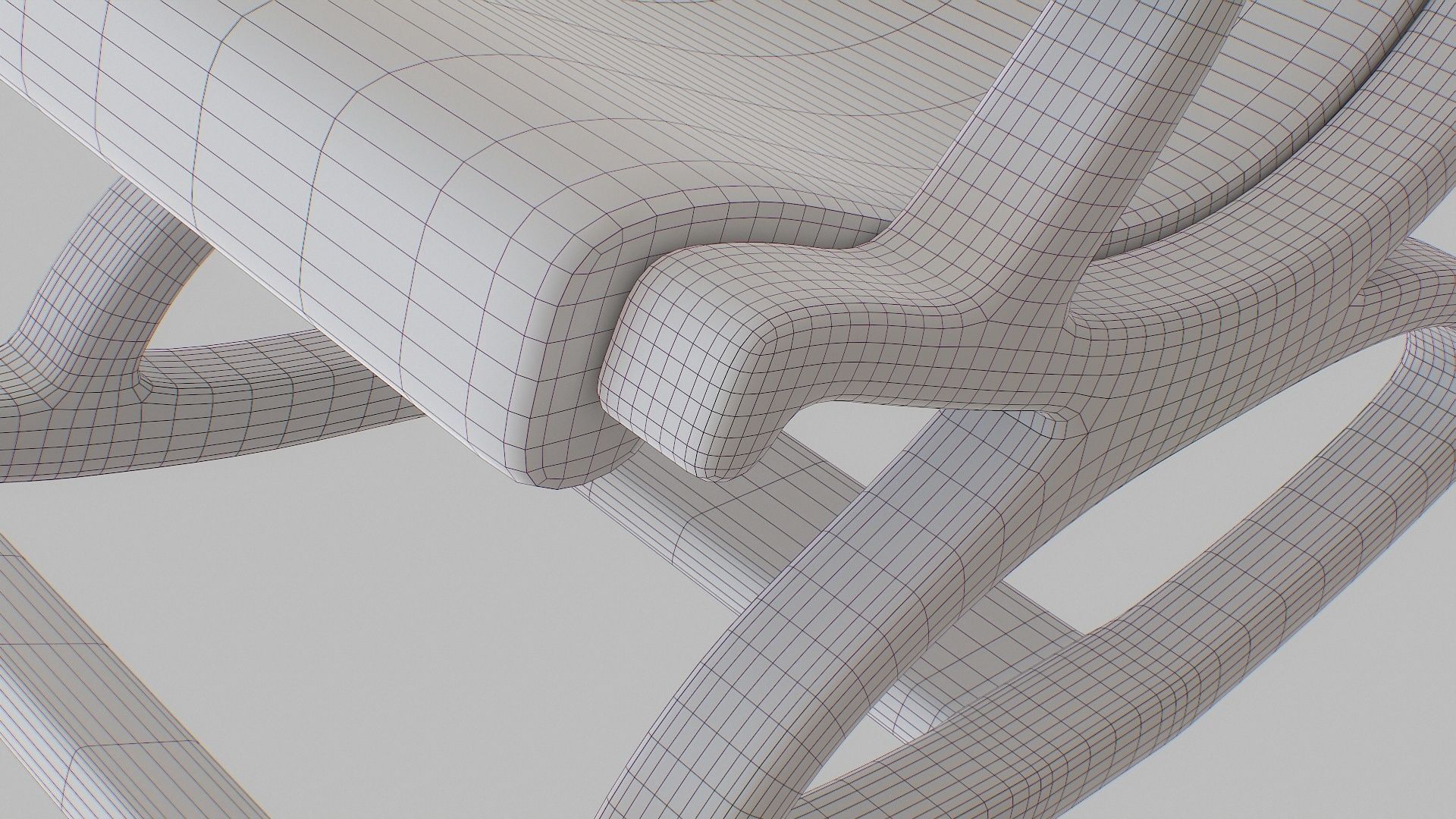 3D model Antique Relaxing Wooden Chair VR / AR / low-poly | CGTrader