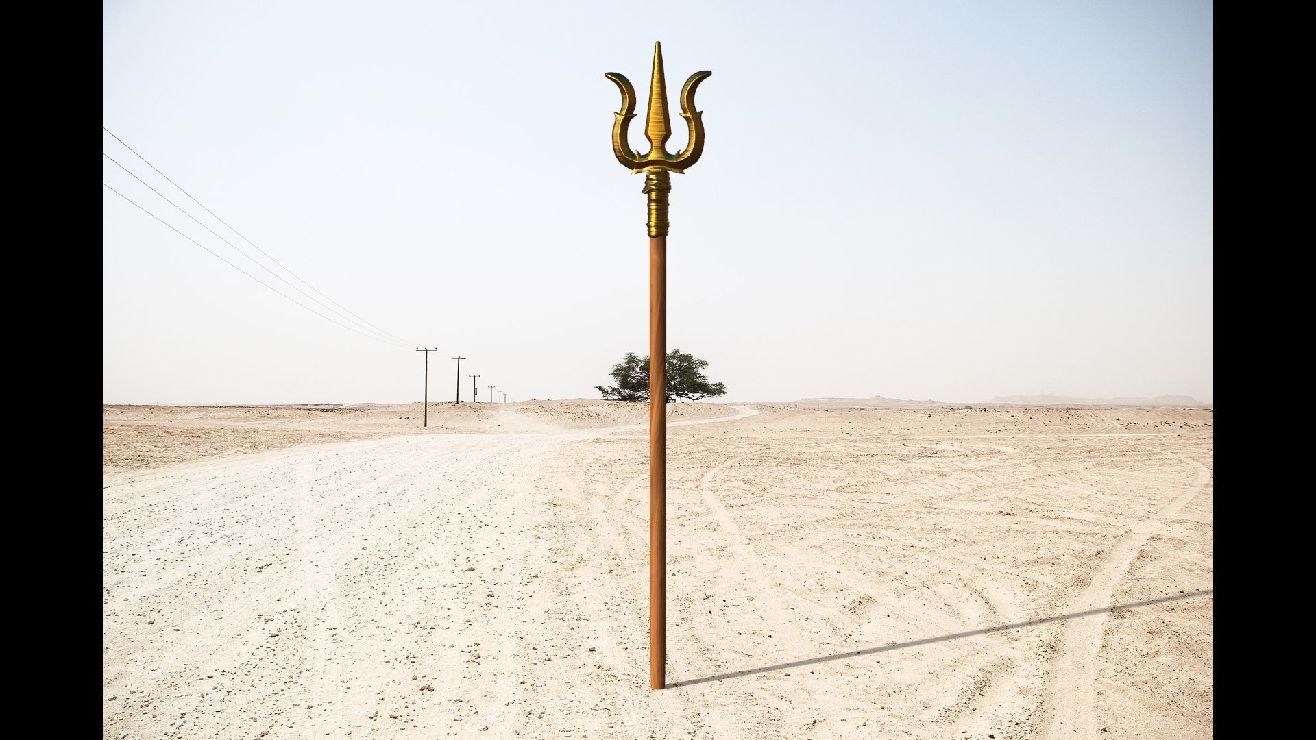 Hand Weapon Trishul 3D model | CGTrader