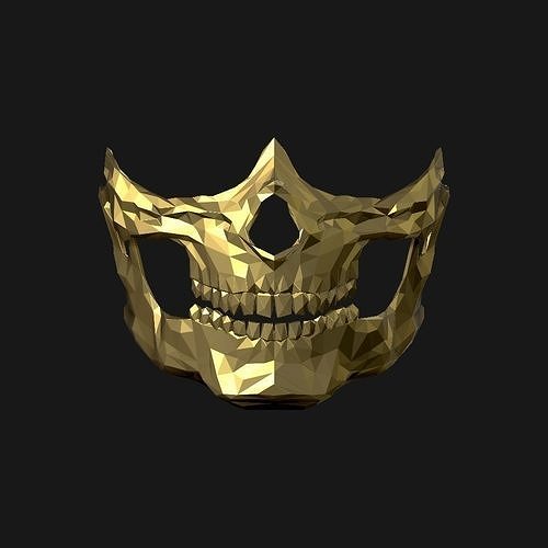 LOW POLY HIGGS MASK FAN ART STL For 3DPrint 3D model 3D printable ...