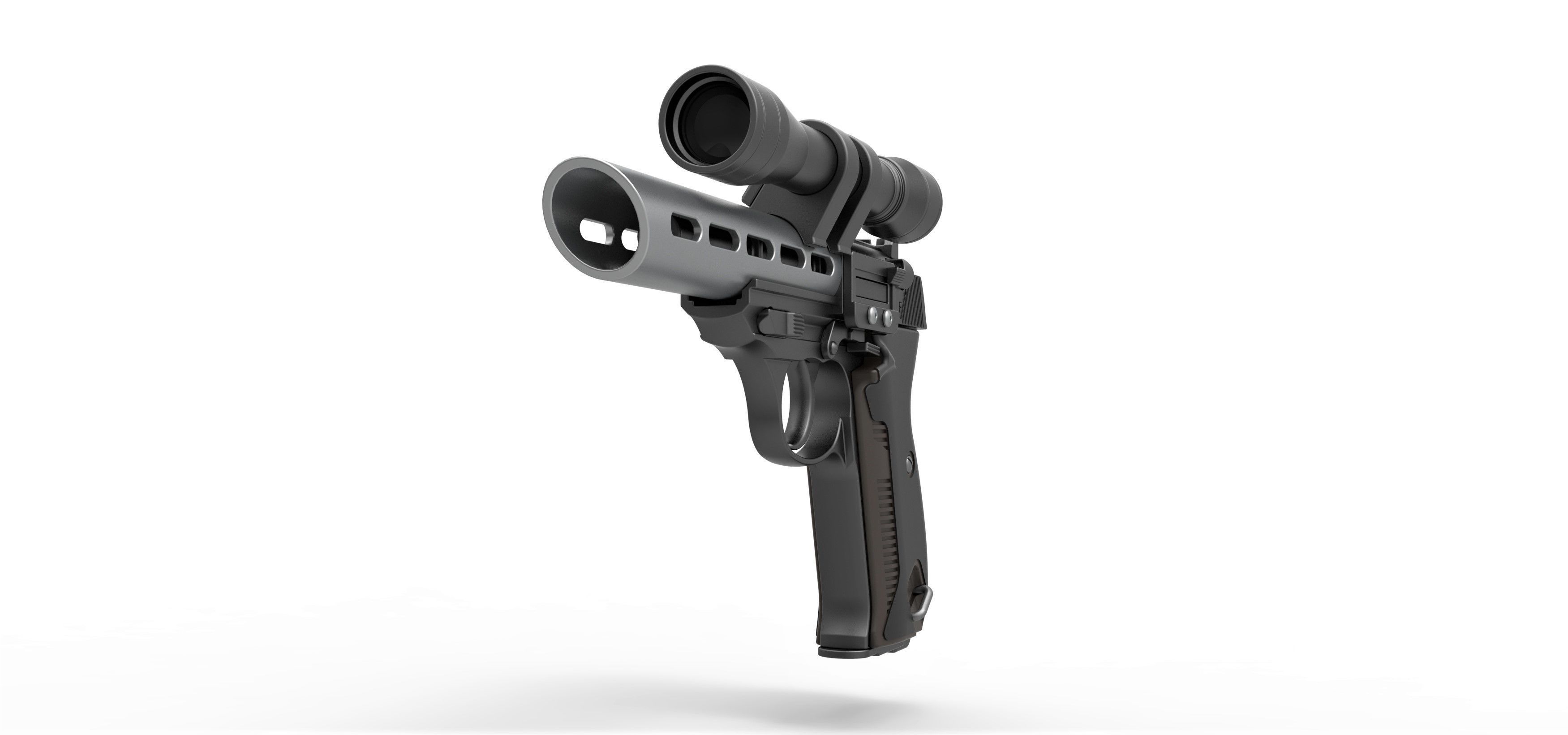 Moff Gideon Blaster pistol from The Mandalorian TV series 3D model ...