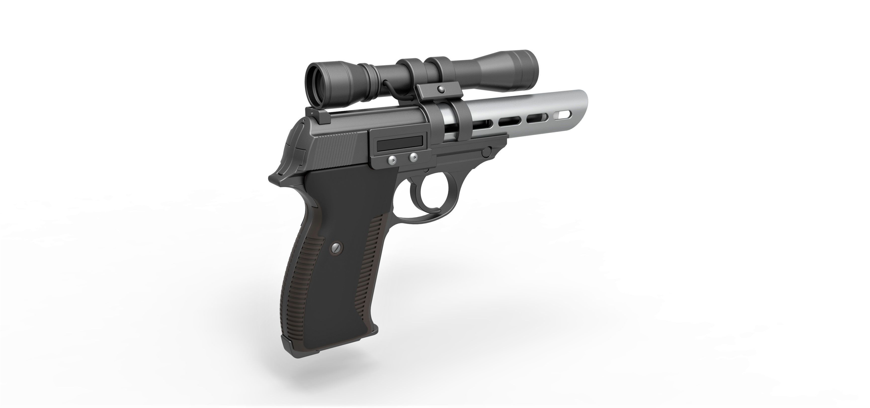 Moff Gideon Blaster pistol from The Mandalorian TV series 3D model ...