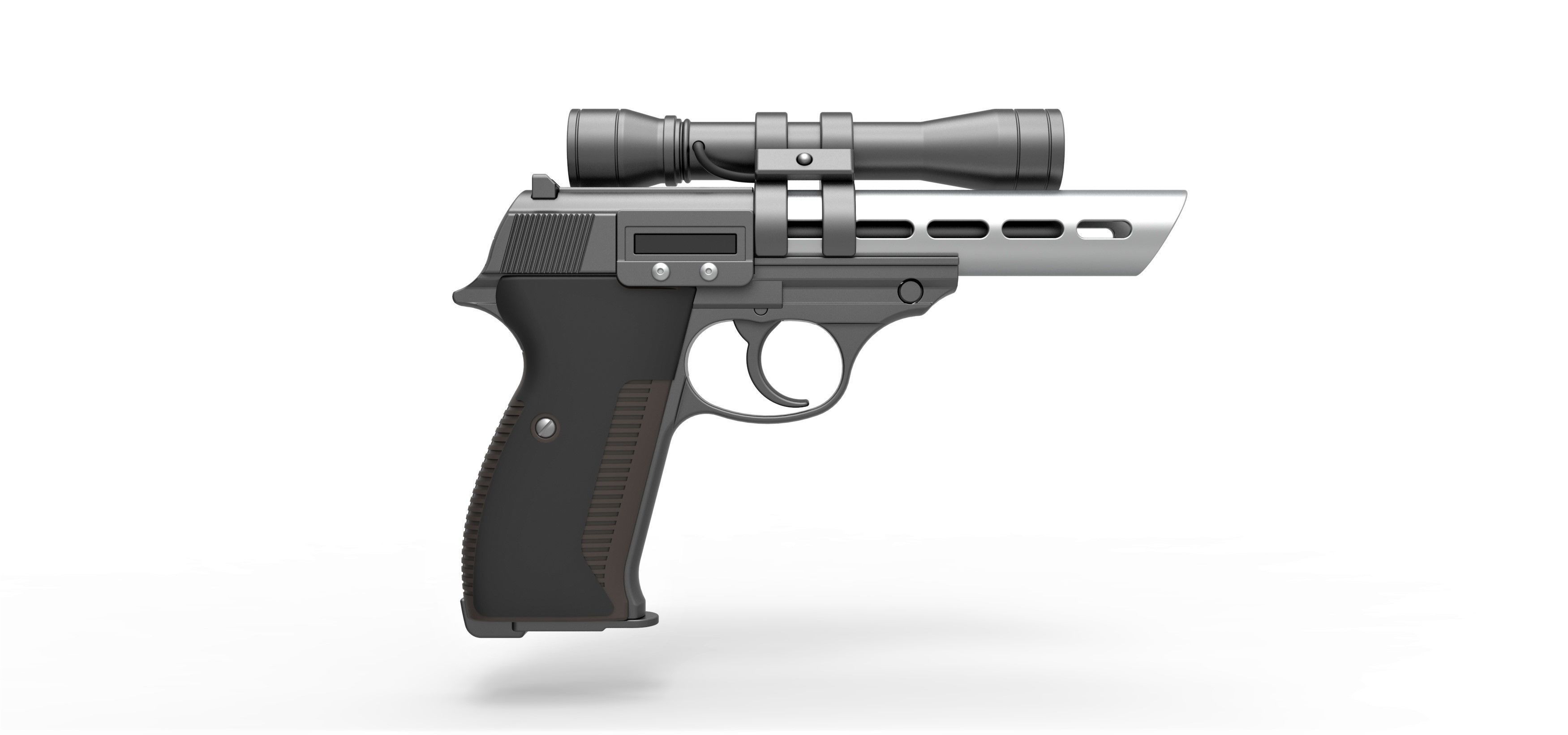 Moff Gideon Blaster pistol from The Mandalorian TV series 3D model ...