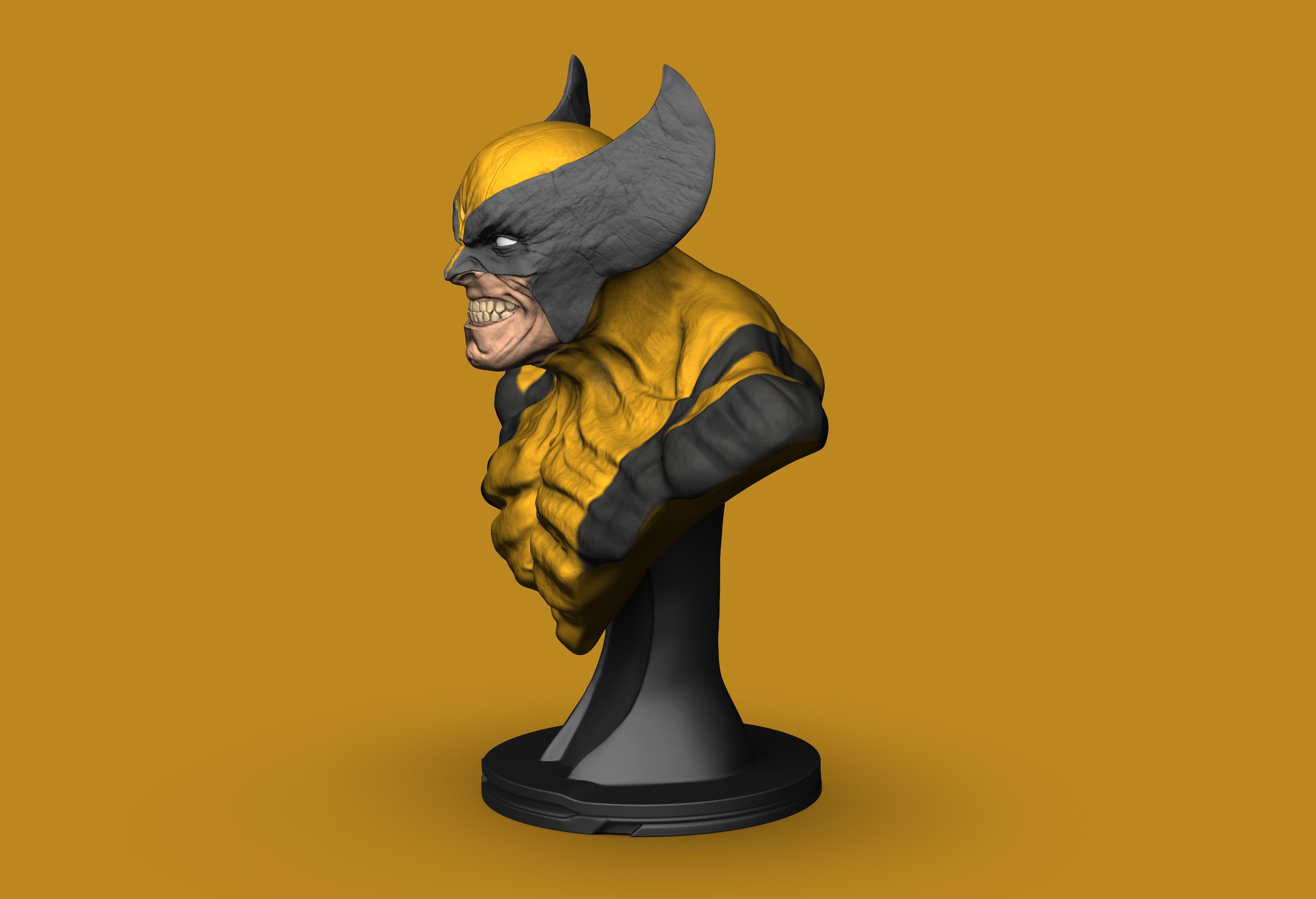 Wolverine 3D model 3D printable | CGTrader