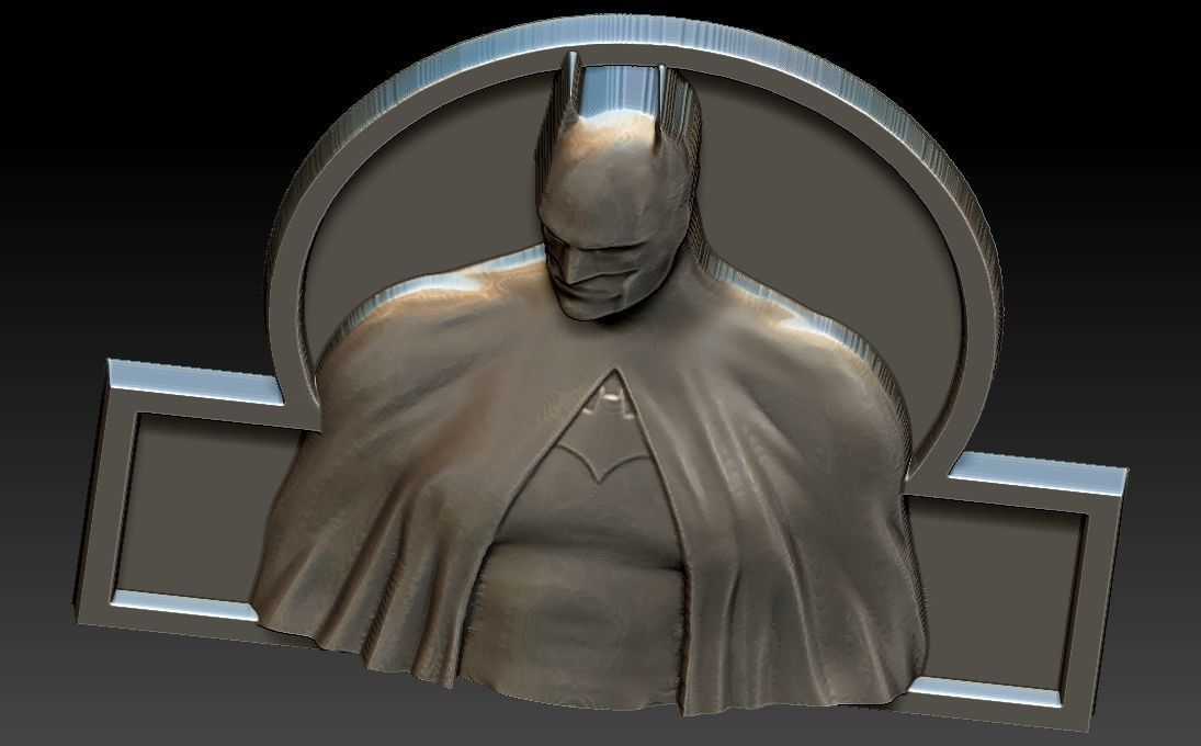 Batman 3D STL Model for CNC Router Engraver Carving 3D model 3D ...