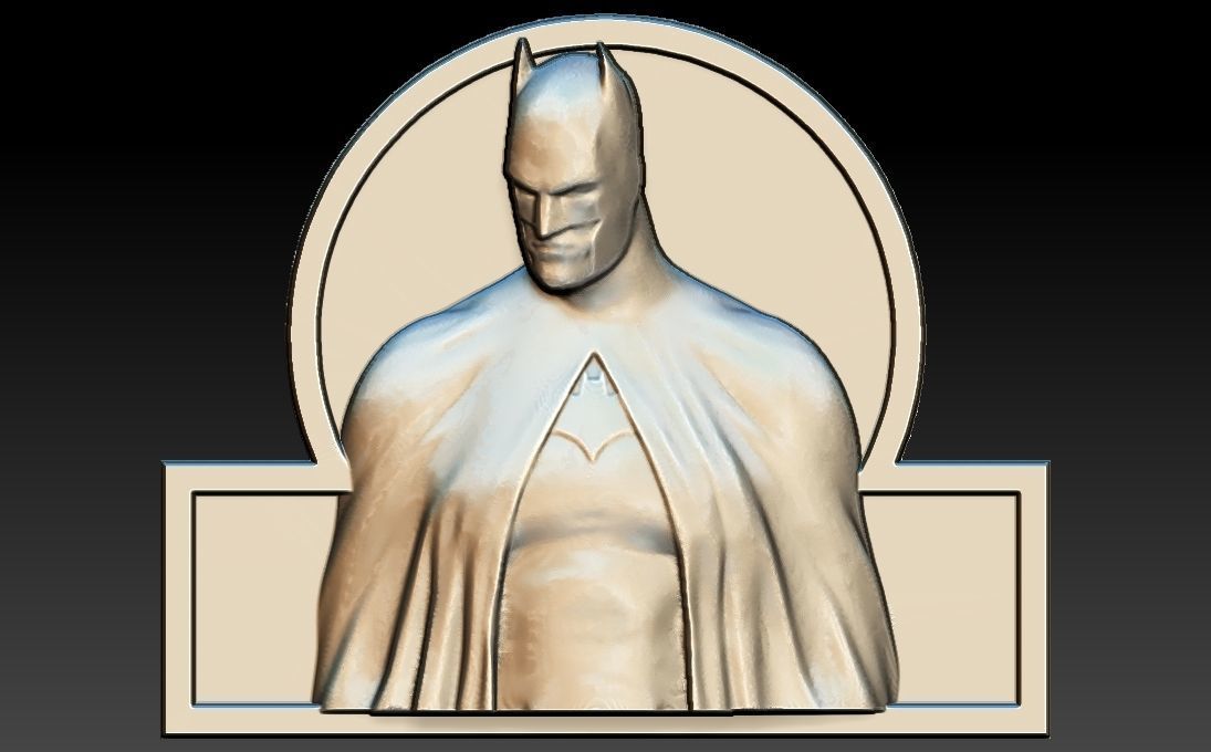 Batman 3D STL Model for CNC Router Engraver Carving 3D model 3D ...