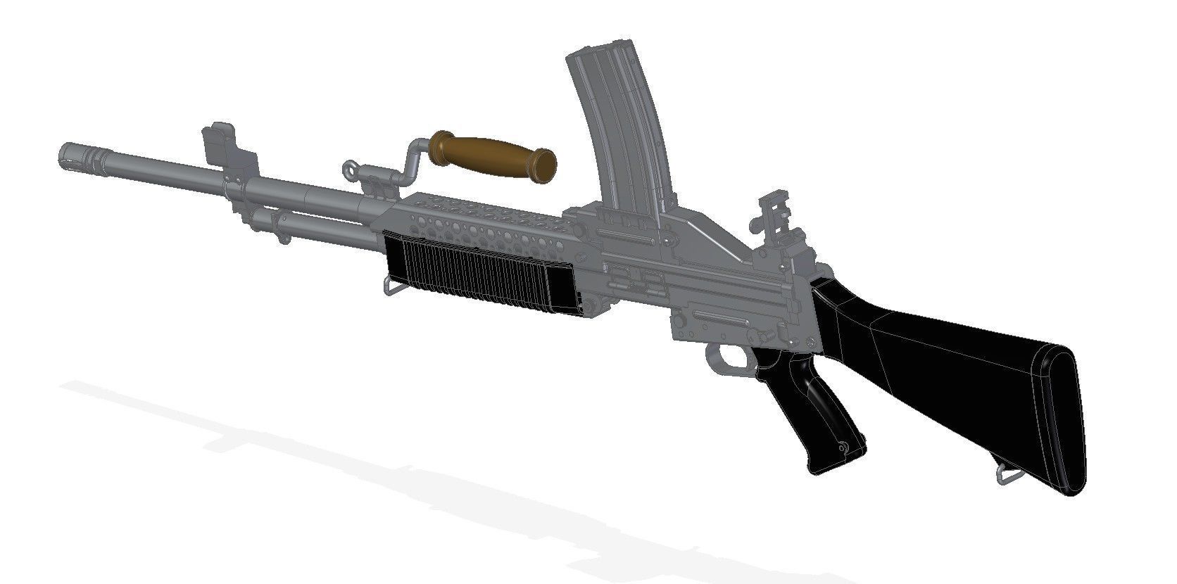 Stoner 63 LMG 3D model | CGTrader