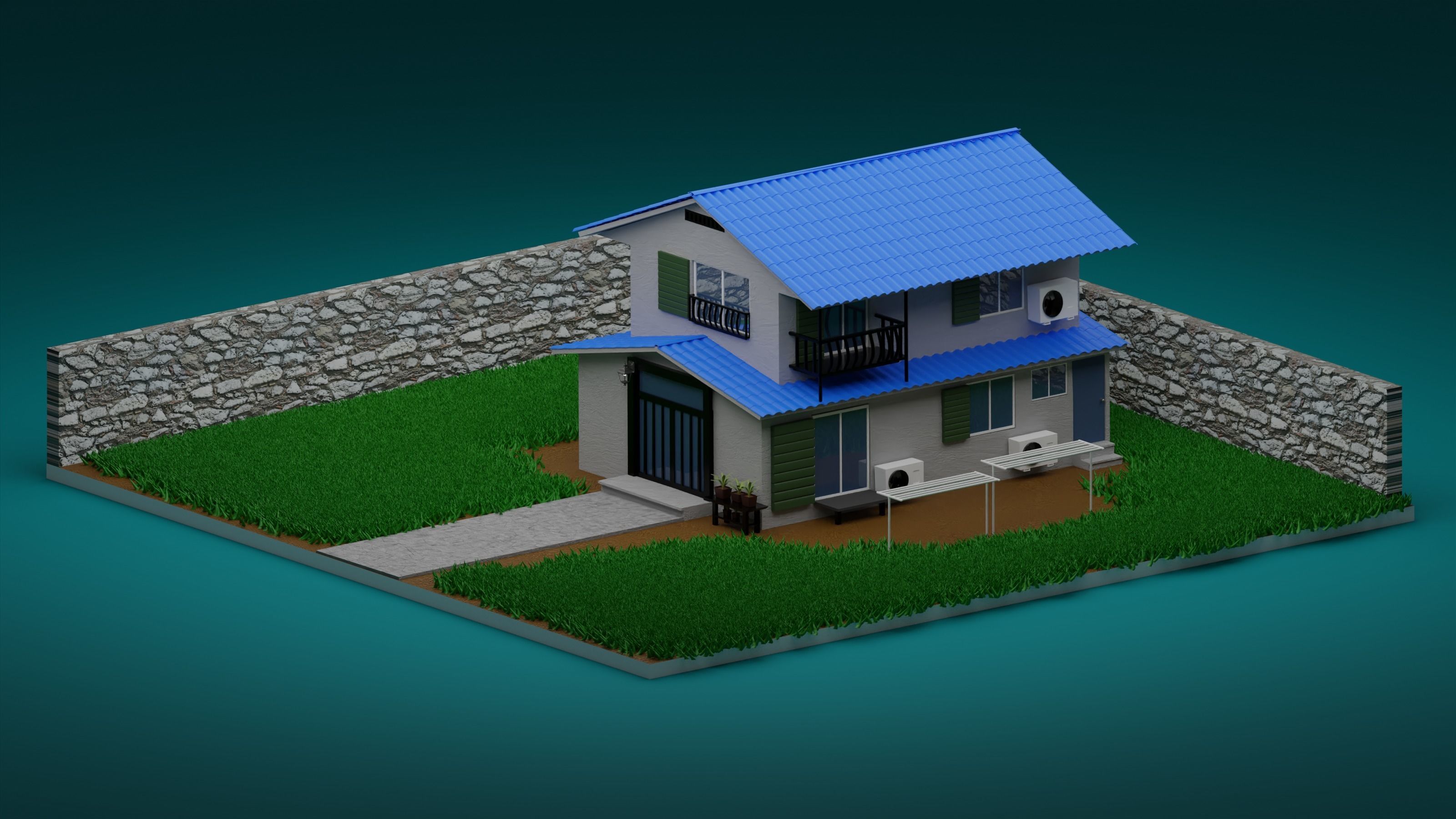 Japanese House Model free 3D model | CGTrader