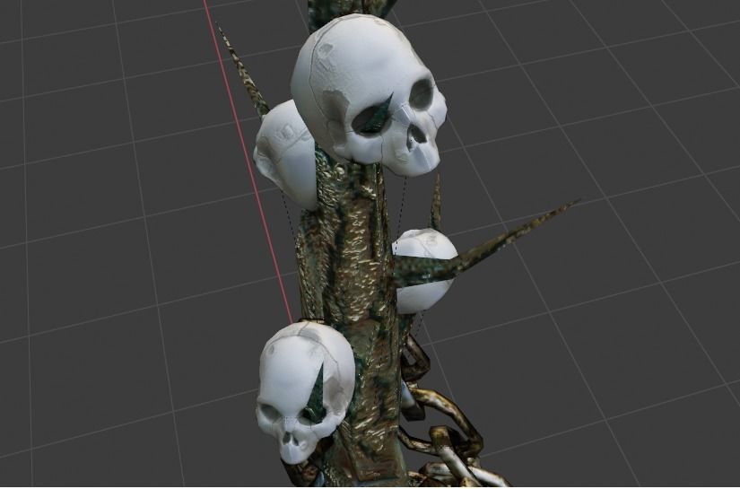 3D model CREEPY AXE - HORROR WEAPON VR / AR / low-poly | CGTrader