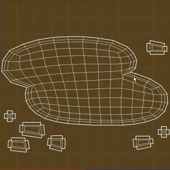 Cartoon mud Puddle 3D model rigged | CGTrader