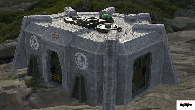 Bunker free VR / AR / low-poly 3D model | CGTrader