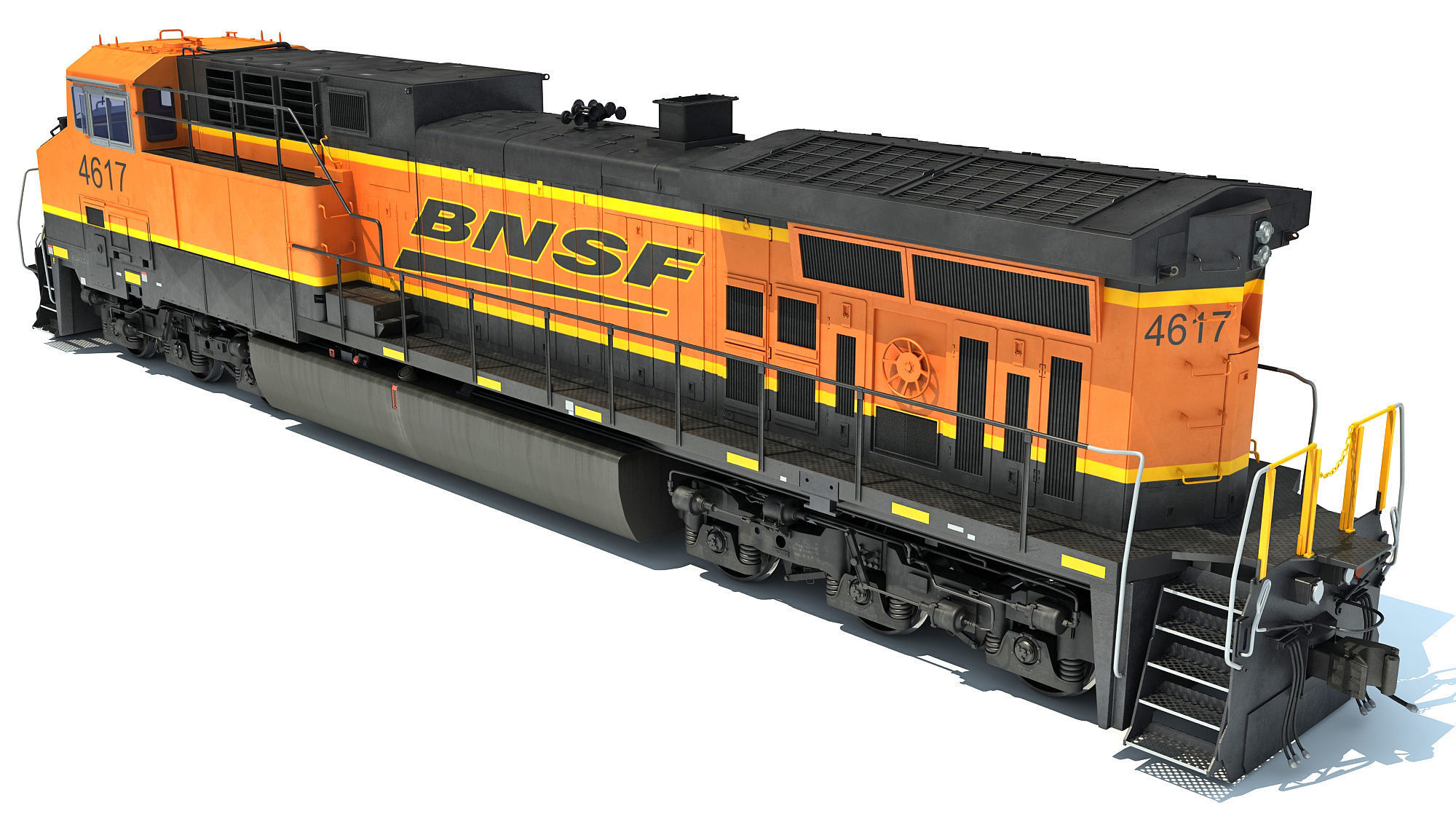 Bnsf Diesel Locomotive Ac4400cw 3d Model Cgtrader