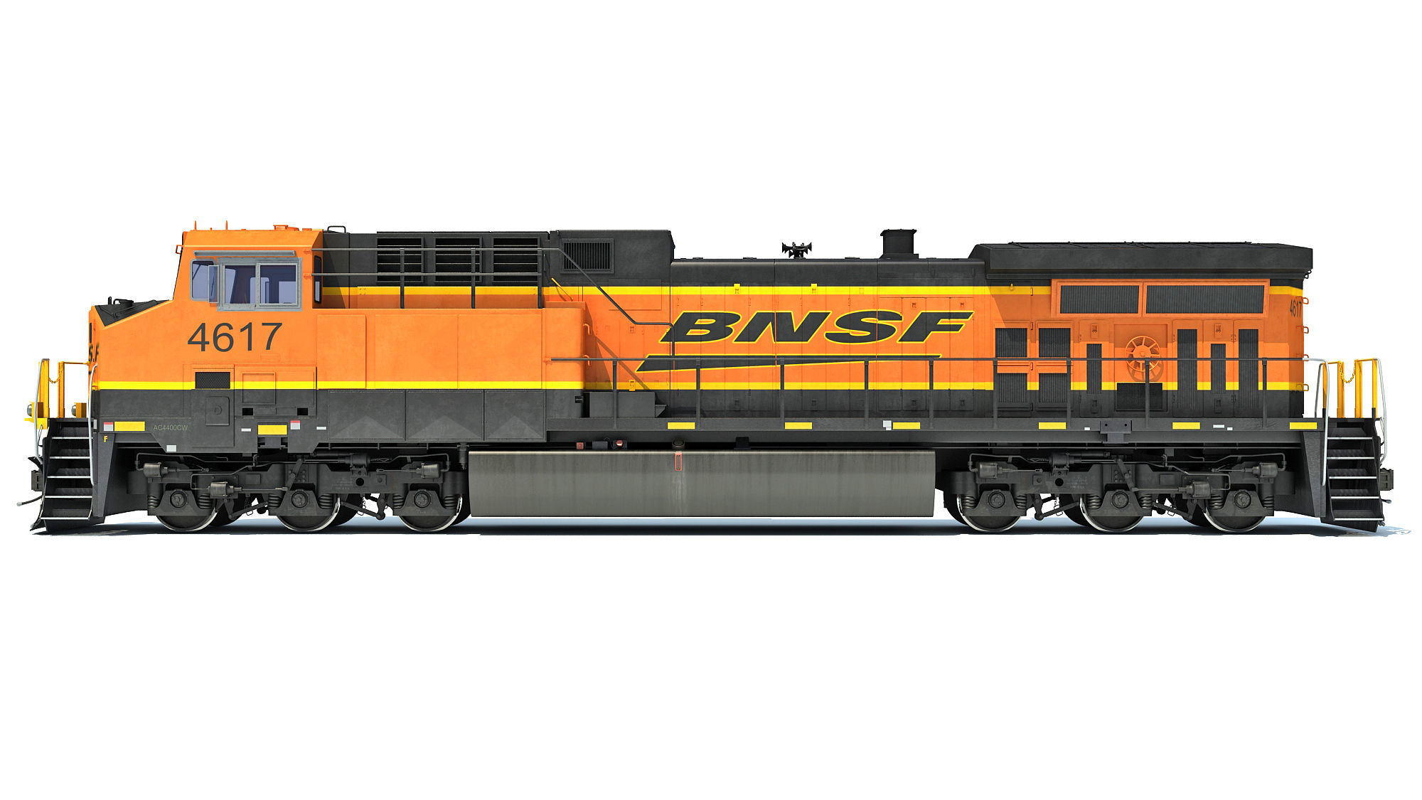 BNSF Diesel Locomotive AC4400CW 3D model | CGTrader
