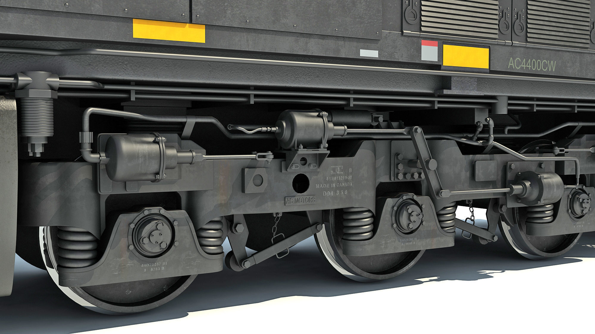 BNSF Diesel Locomotive AC4400CW 3D model | CGTrader