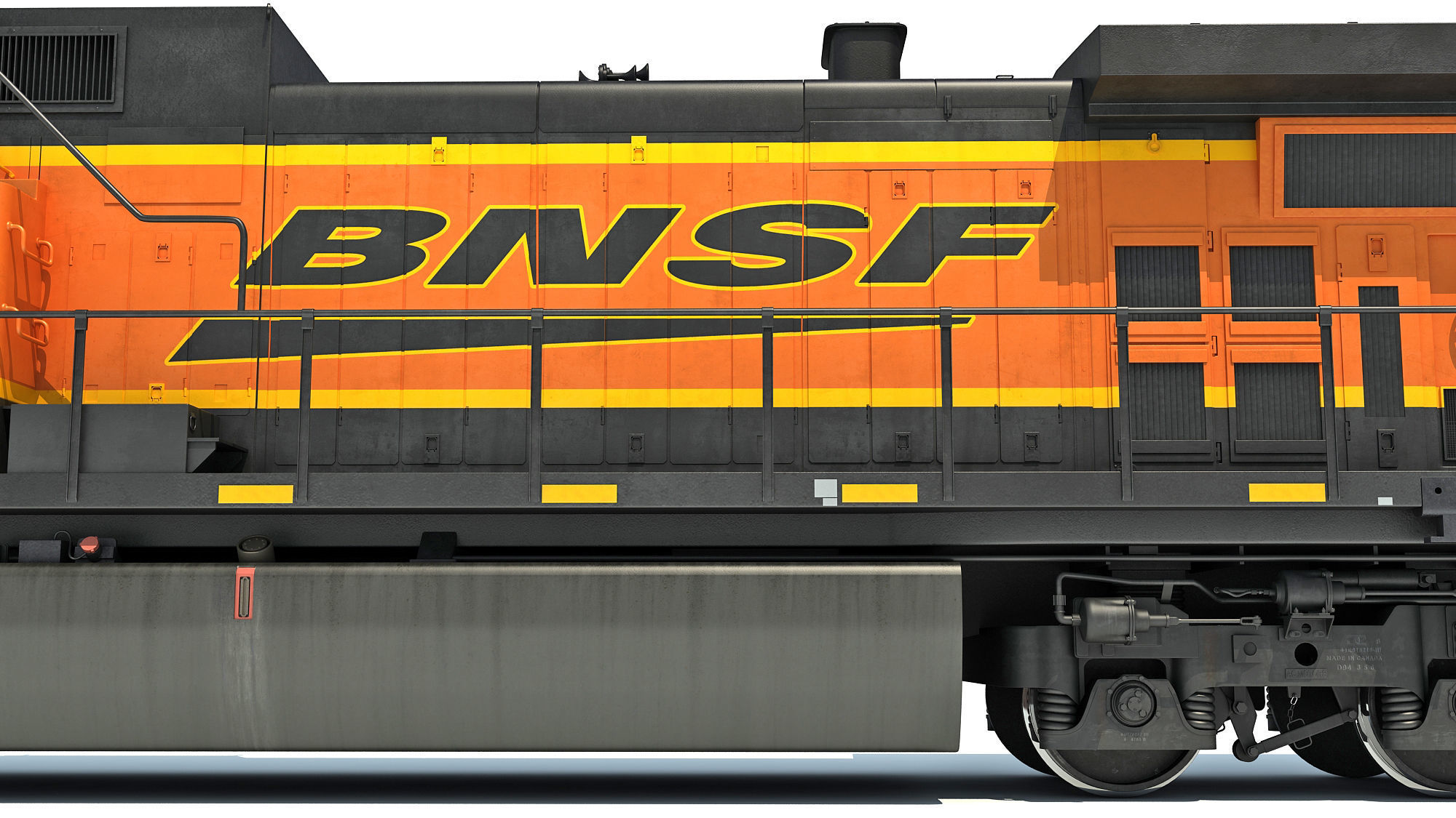 BNSF Diesel Locomotive AC4400CW 3D model | CGTrader