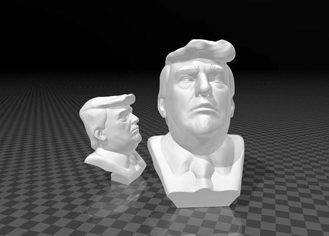President Donald J Trump 3D model 3D printable | CGTrader