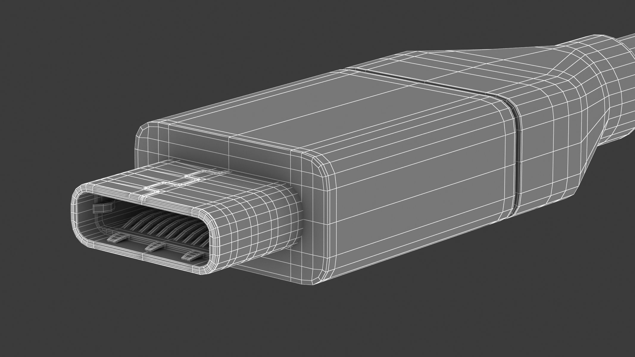 Micro USB Type C Male Module 3D model | CGTrader