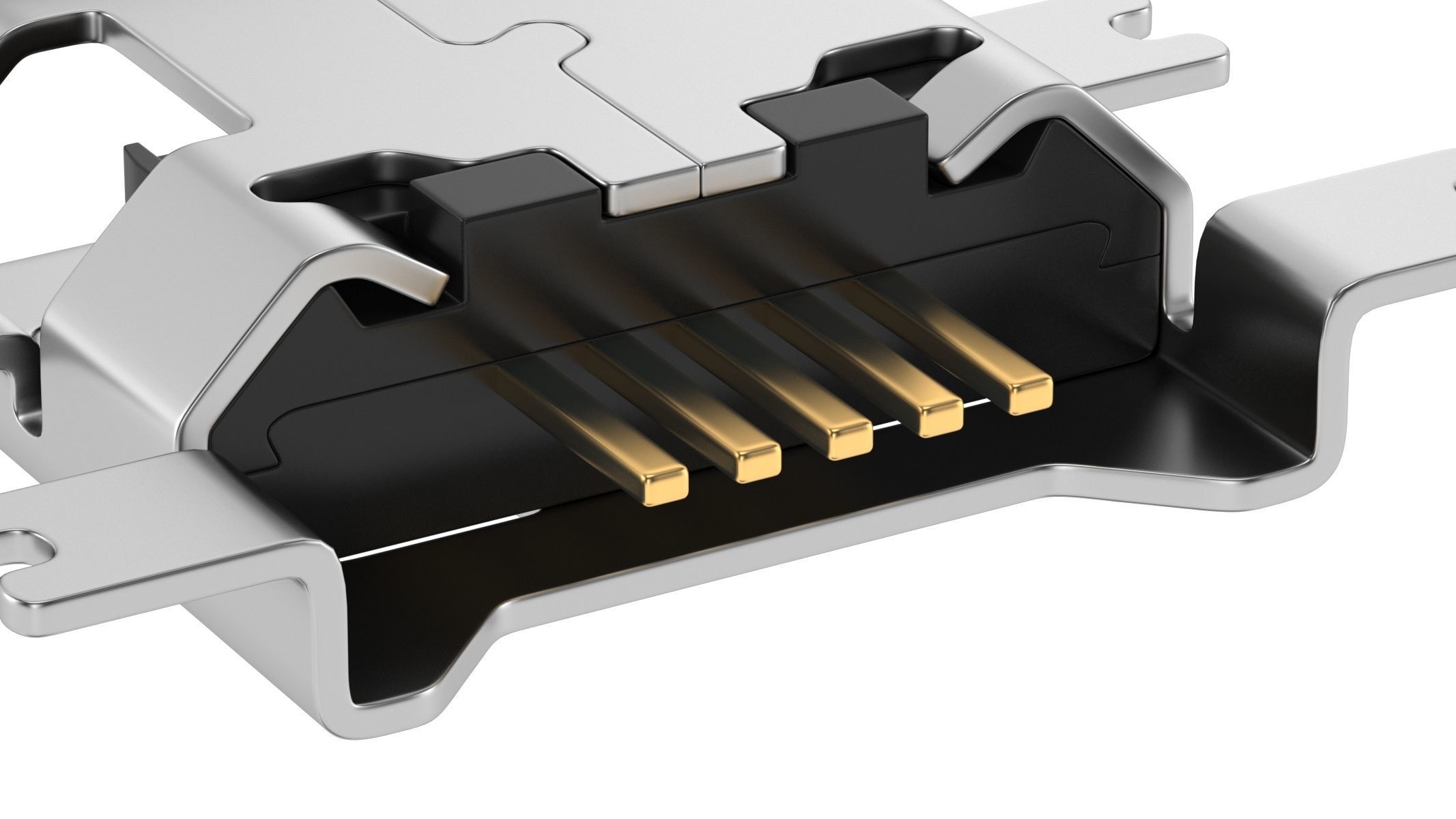 USB Micro B Female Module 3D model | CGTrader